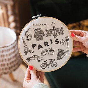 Paris X Maptote Embroidery Hoop Kit - Etsy