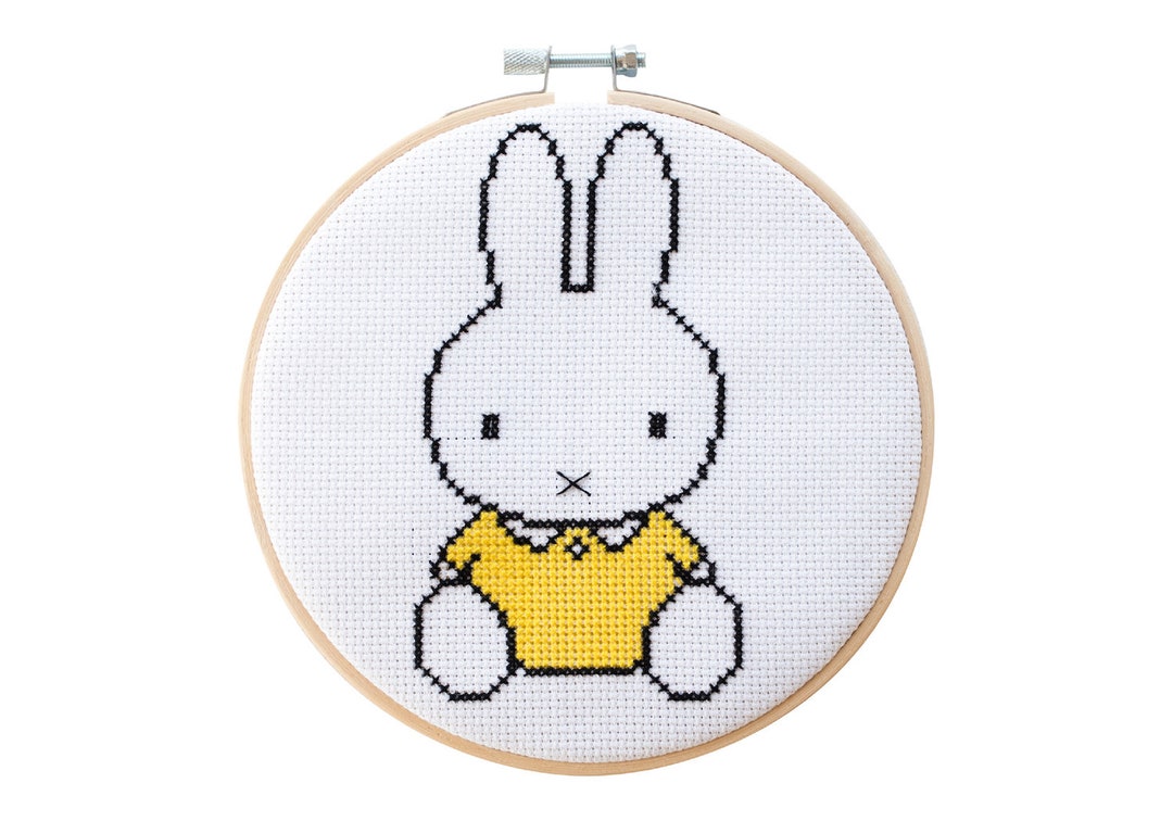 Miffy Yellow Cross Stitch Kit - Etsy