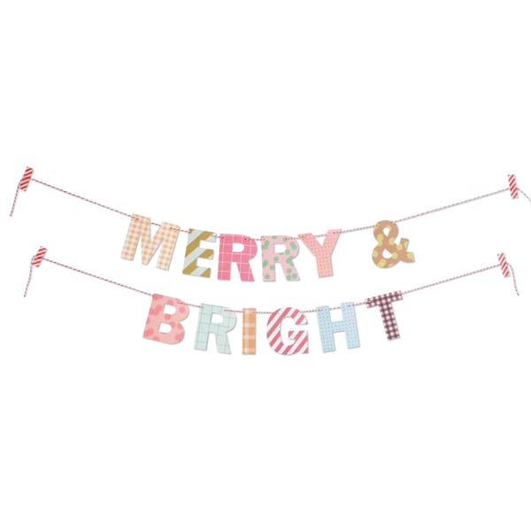Merry Bright Banner - Etsy