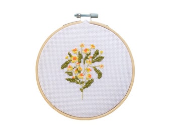 Yellow Gerber Daisy Cross Stitch Pattern - Etsy