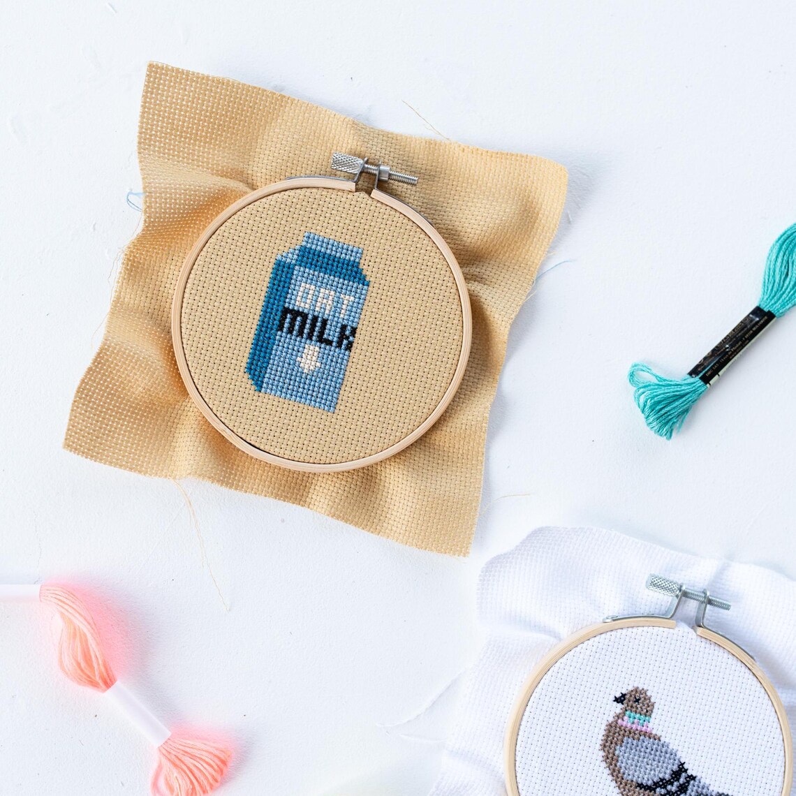 Oat Milk Cross Stitch PDF Pattern - Etsy