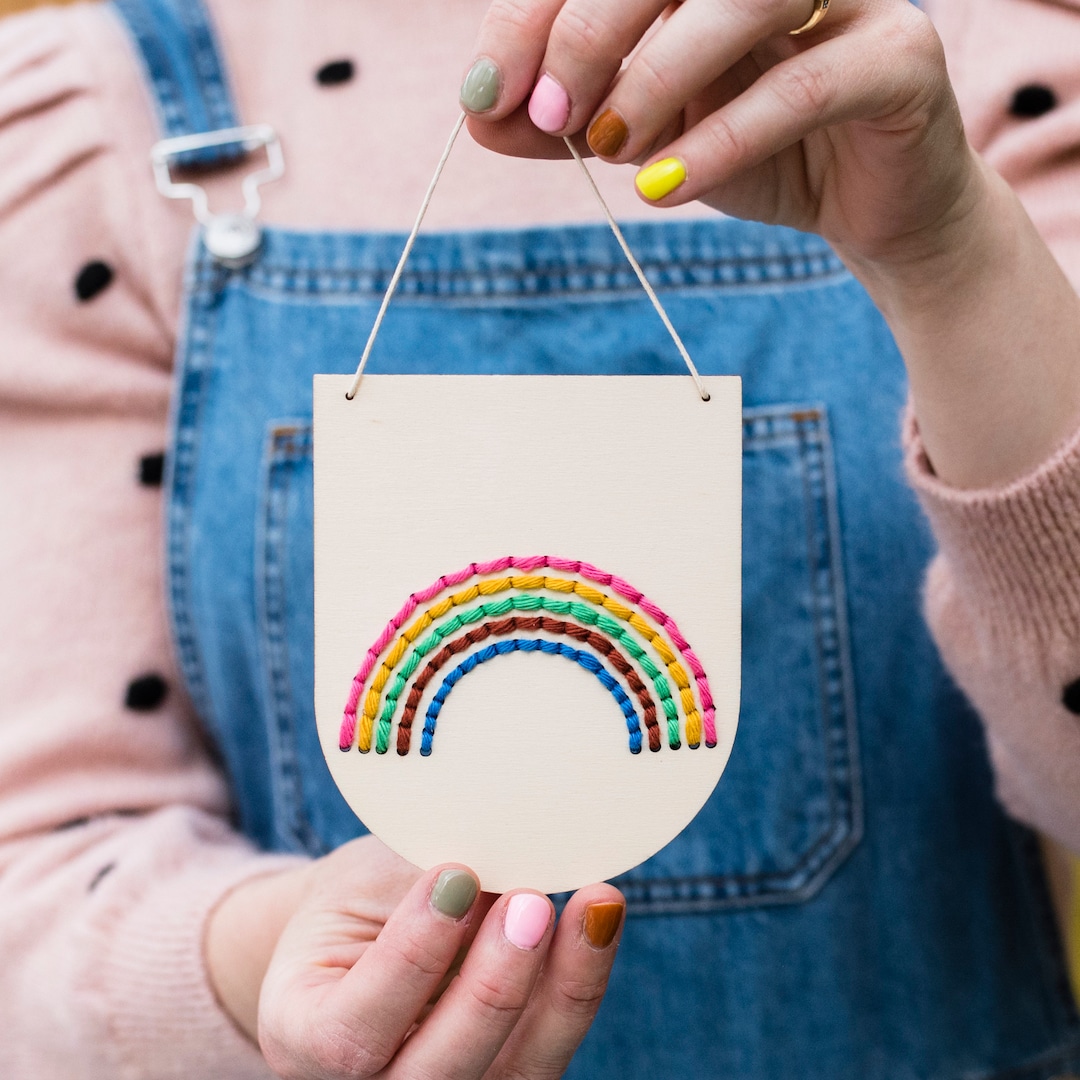Rainbow Embroidery Board Kit - Etsy