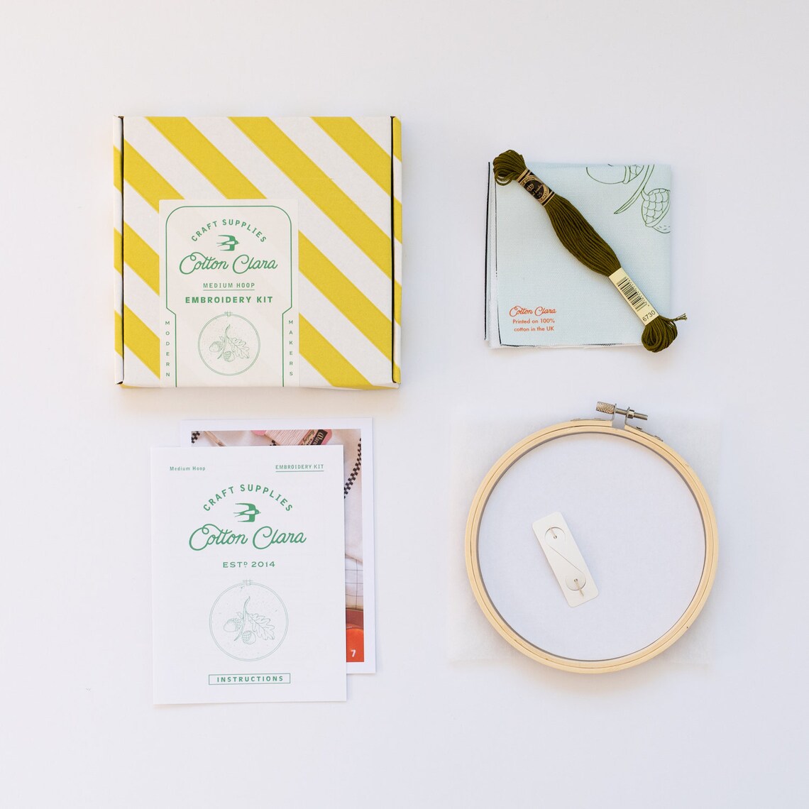 Hoop Embroidery Kit Acorn - Etsy