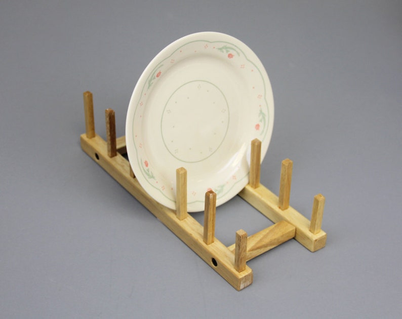 6 Place Plate Rack Six Plate Rack Note Card Rack Drying - Etsy
