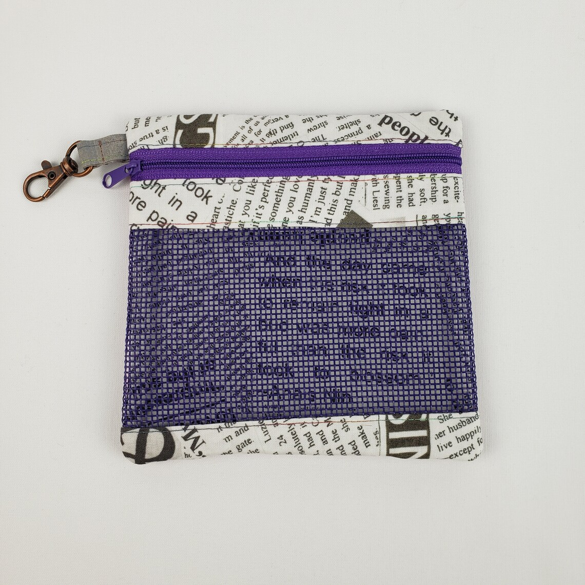 Small Vinyl Mesh Project Bag - Etsy