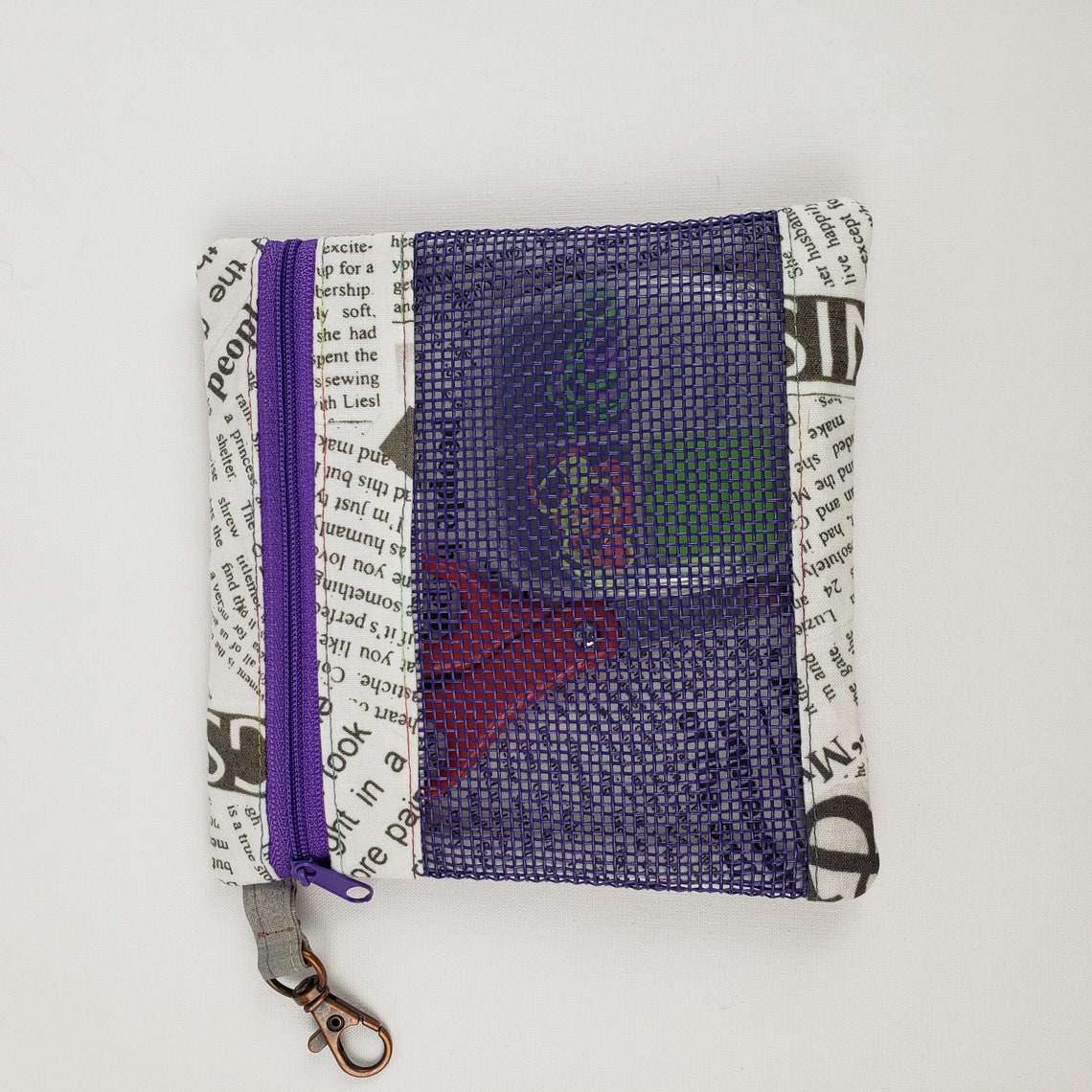 Small Vinyl Mesh Project Bag - Etsy