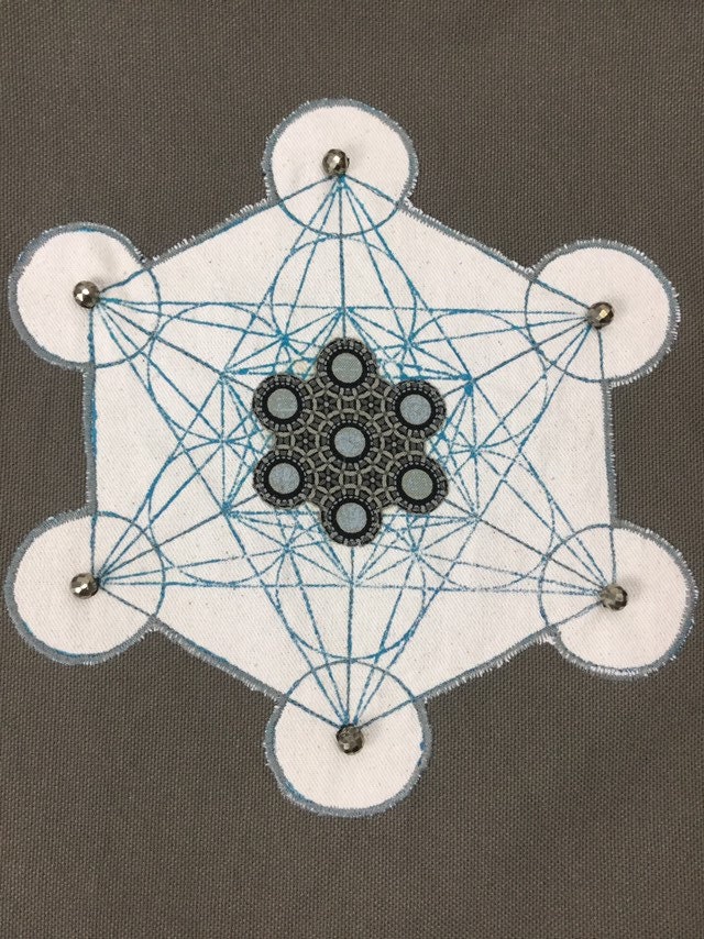 Metatron Shield Hood Pyrite Beads and Sacred Geometry - Etsy