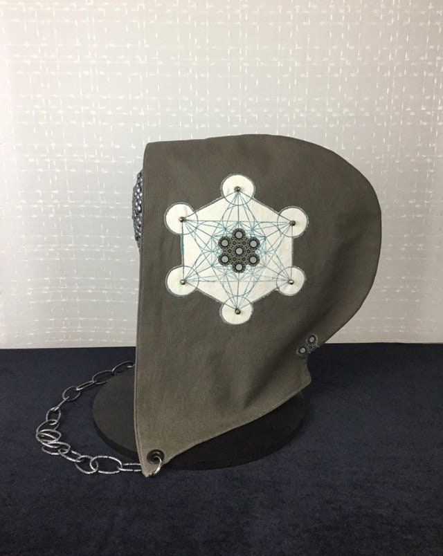 Metatron Shield Hood Pyrite Beads and Sacred Geometry - Etsy