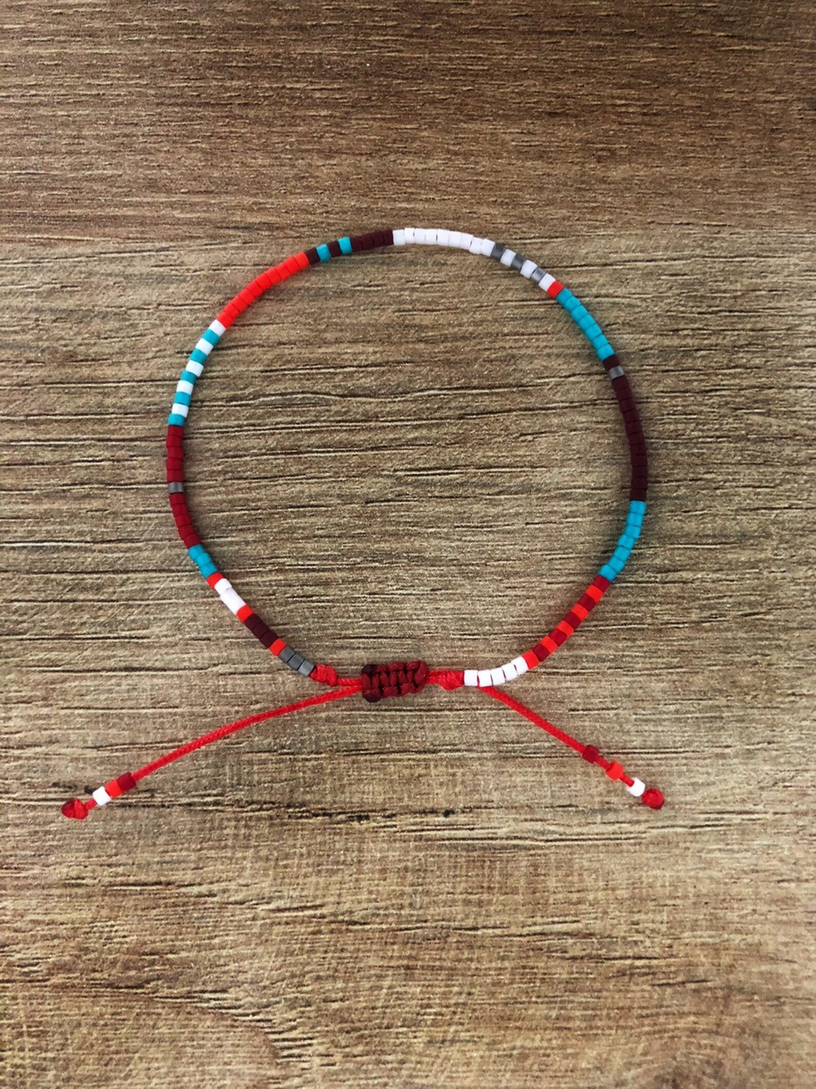 4 Pcs Friendship Bracelet Stack, Mixed Braided / Beaded, Miyuki, Made ...