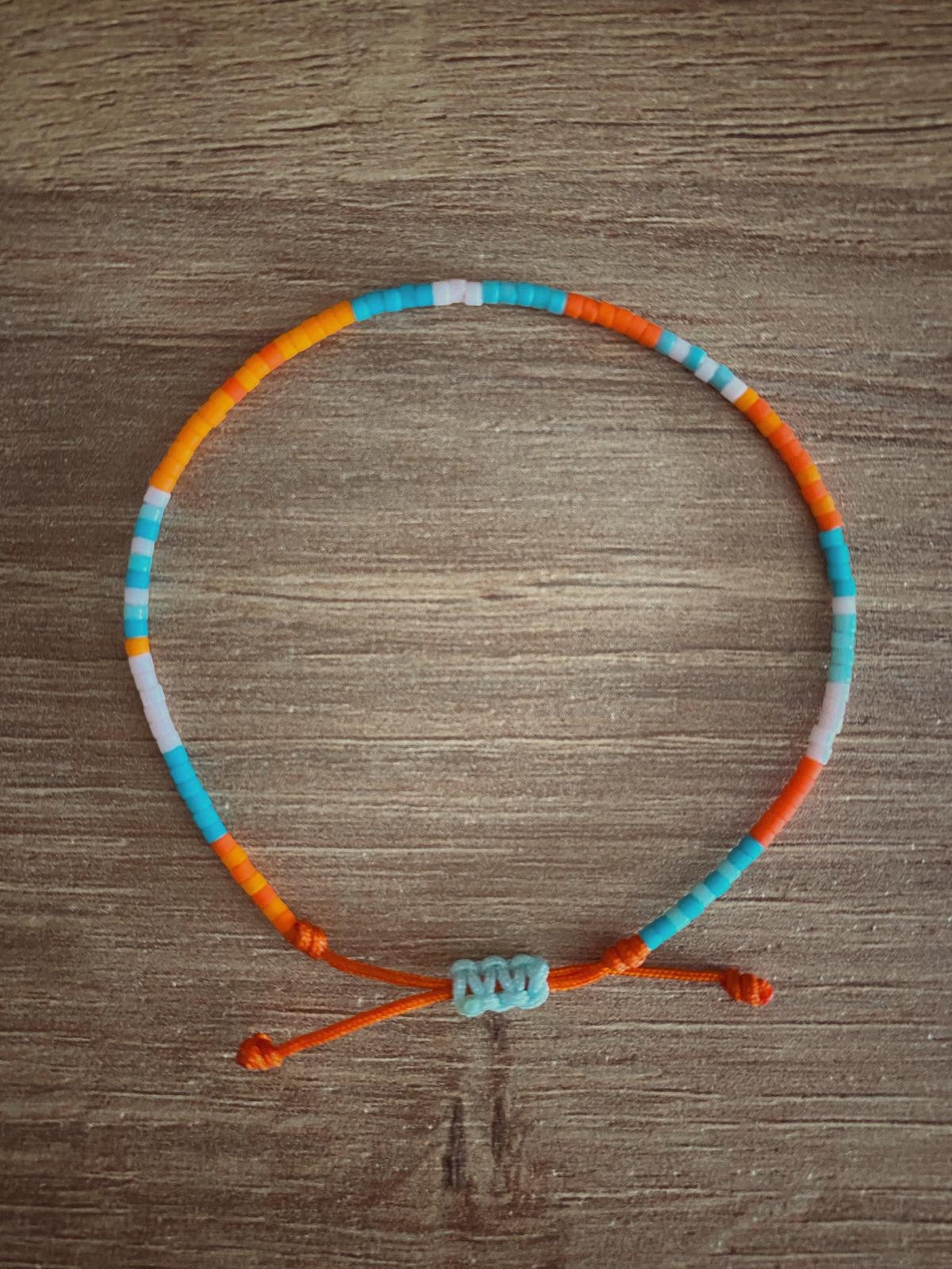 Handmade Friendship Beaded Bracelet, Adjustable Slim Bracelet - Etsy