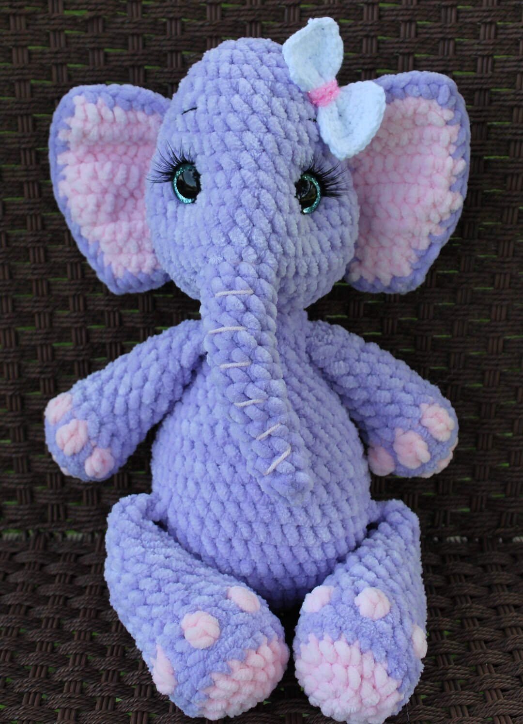 Crocheted Elephant, Plush Elephant - Etsy