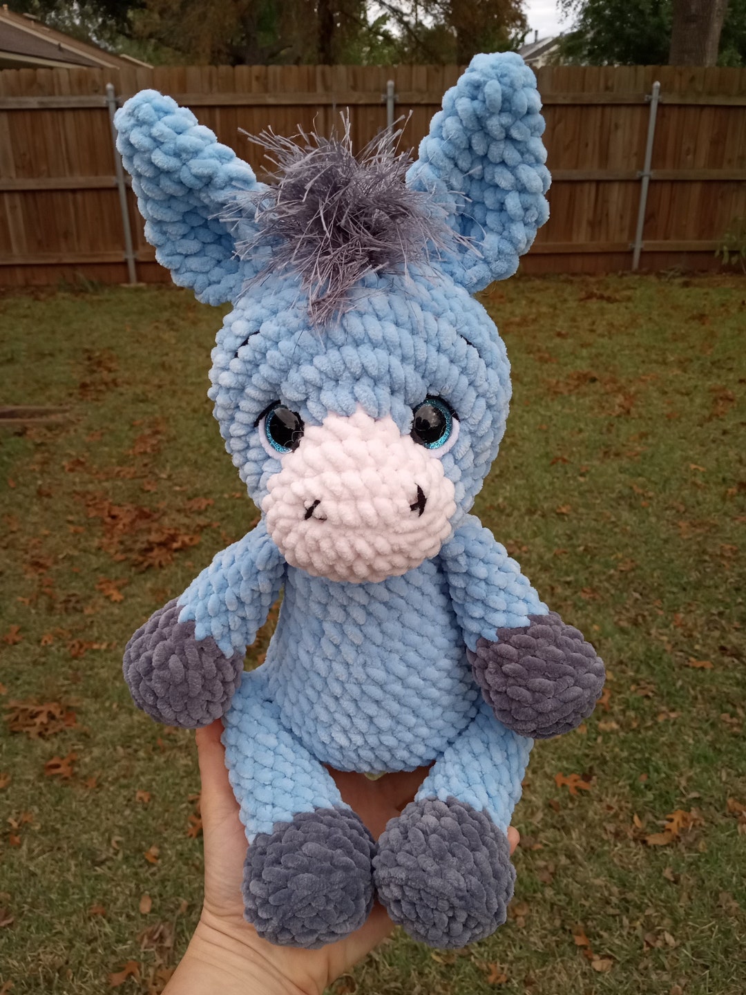Crocheted Donkey Donkey Toy Plush Donkey - Etsy