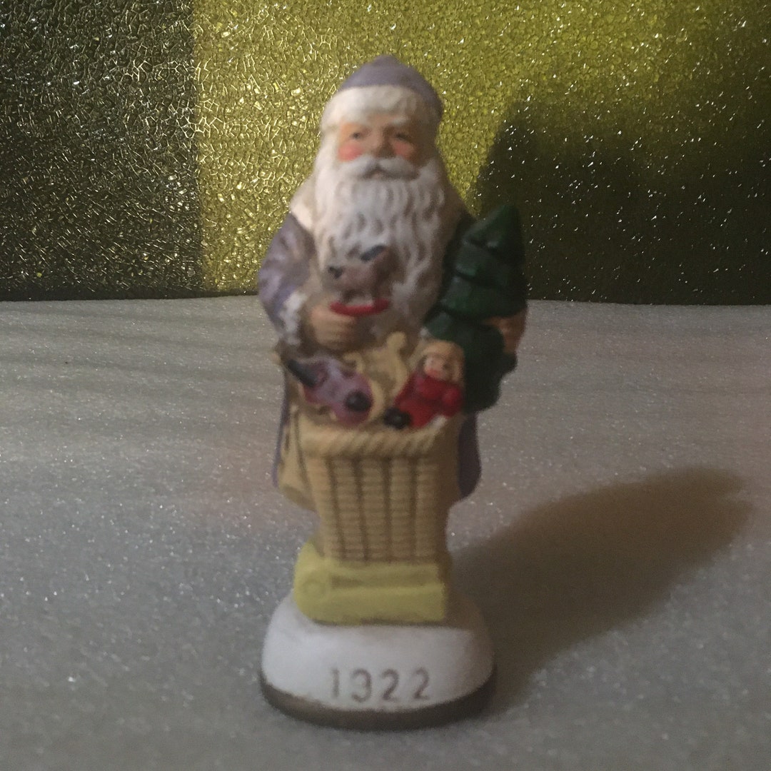 Vintage Hand Painted Memories of Christmas 1922 Father Christmas of ...