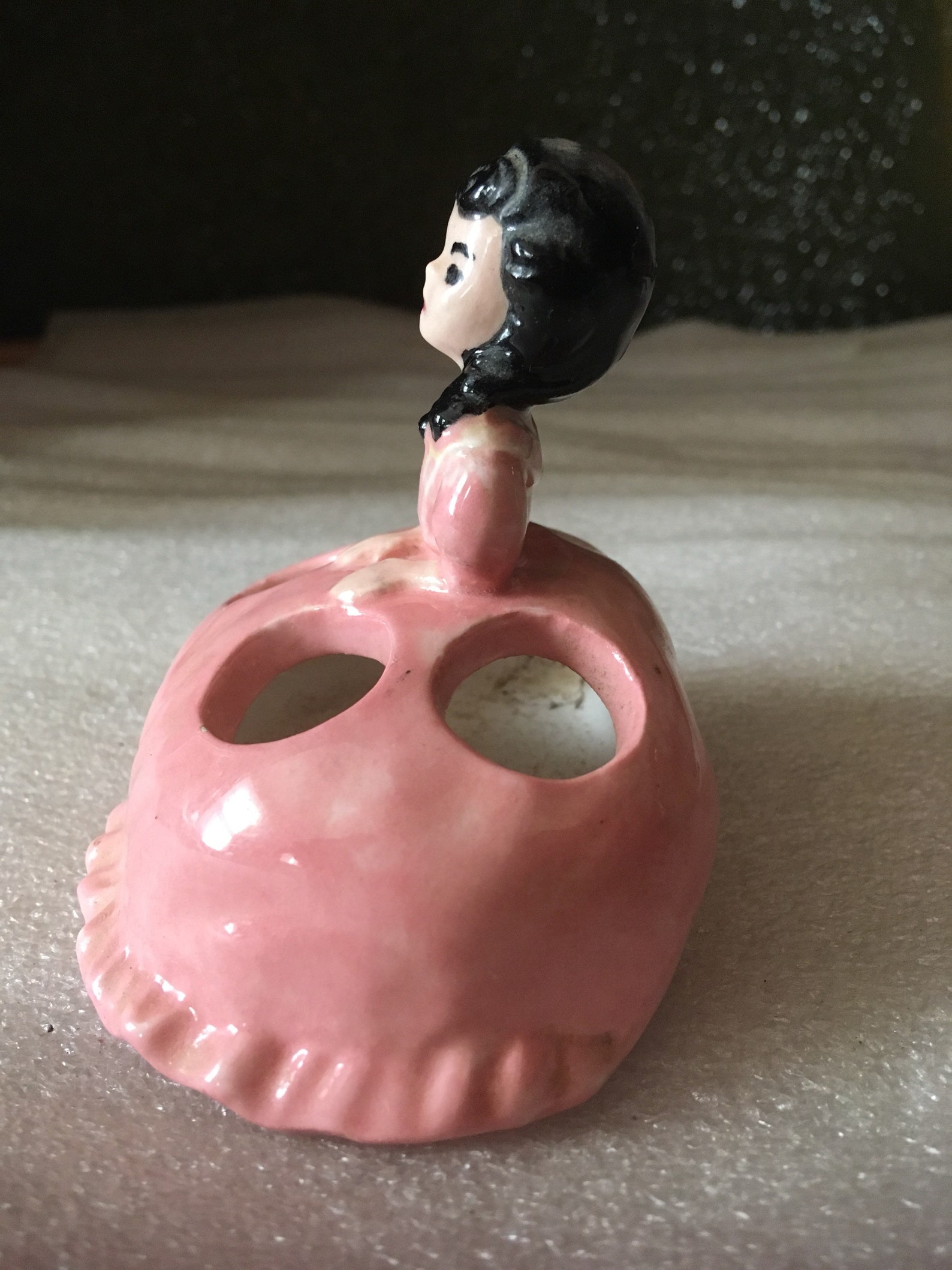 Vintage Hand Painted Elegant Lady Lipstick Holder Figurine - Etsy