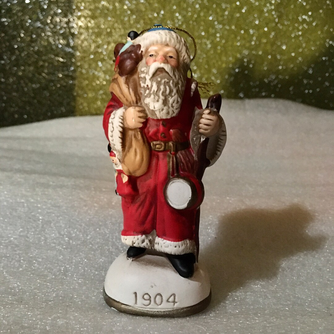 Vintage Hand Painted Memories of Christmas 1904 German Santa Figurine ...
