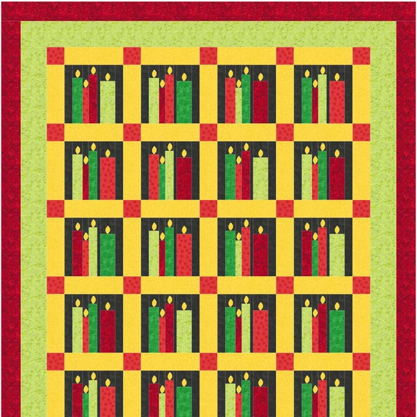 Candle Quilt Pattern - Etsy