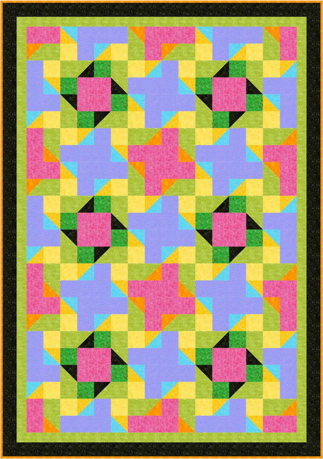 Splash of Color Quilt Pattern - INSTANT DOWNLOAD - Etsy