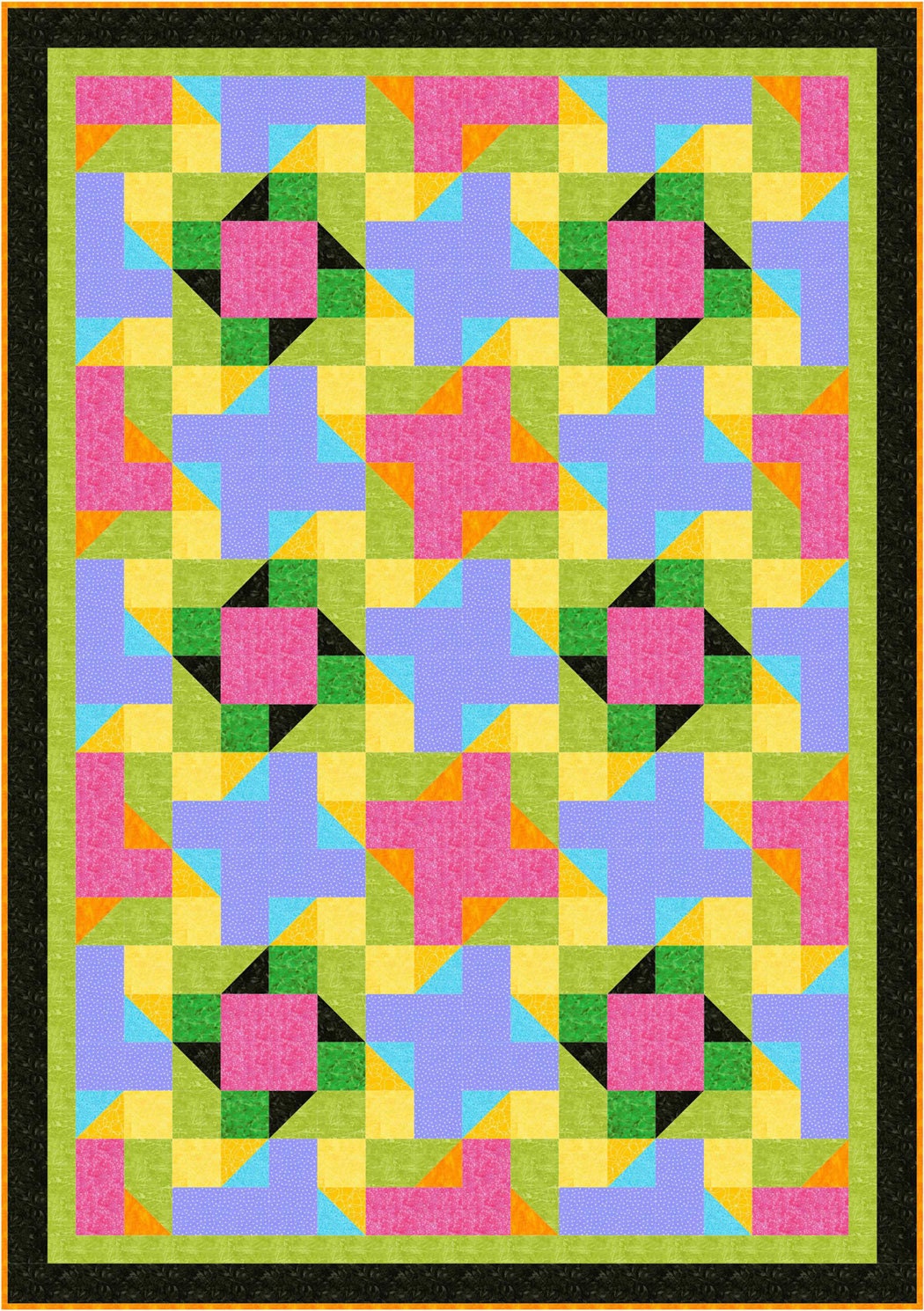 Splash of Color Quilt Pattern - INSTANT DOWNLOAD - Etsy