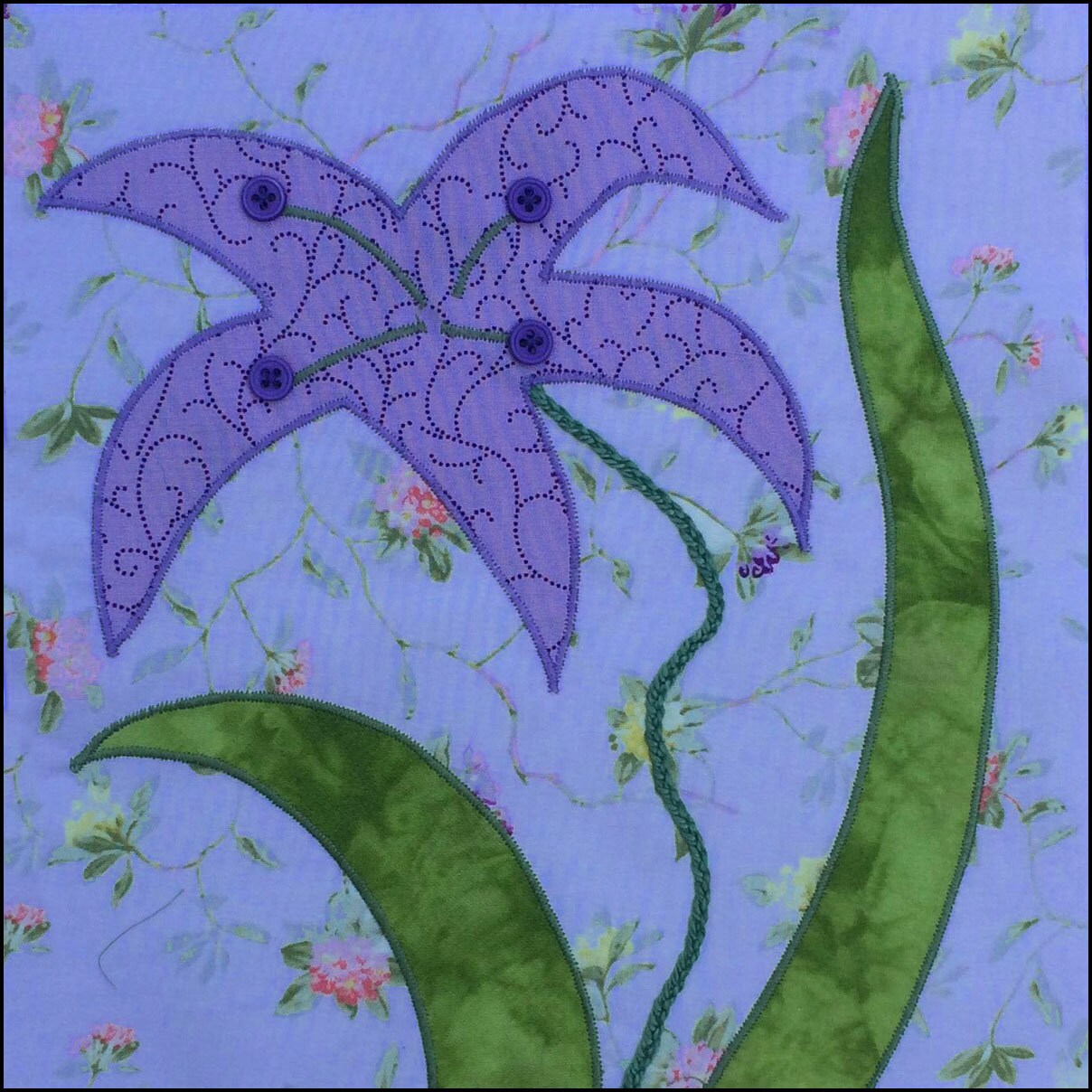 Lovely Lily Applique Quilt Block - INSTANT DOWNLOAD - Etsy