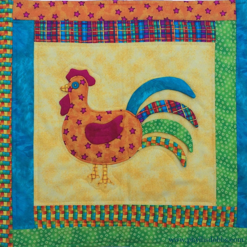 Rooster Quilt Pattern - Etsy
