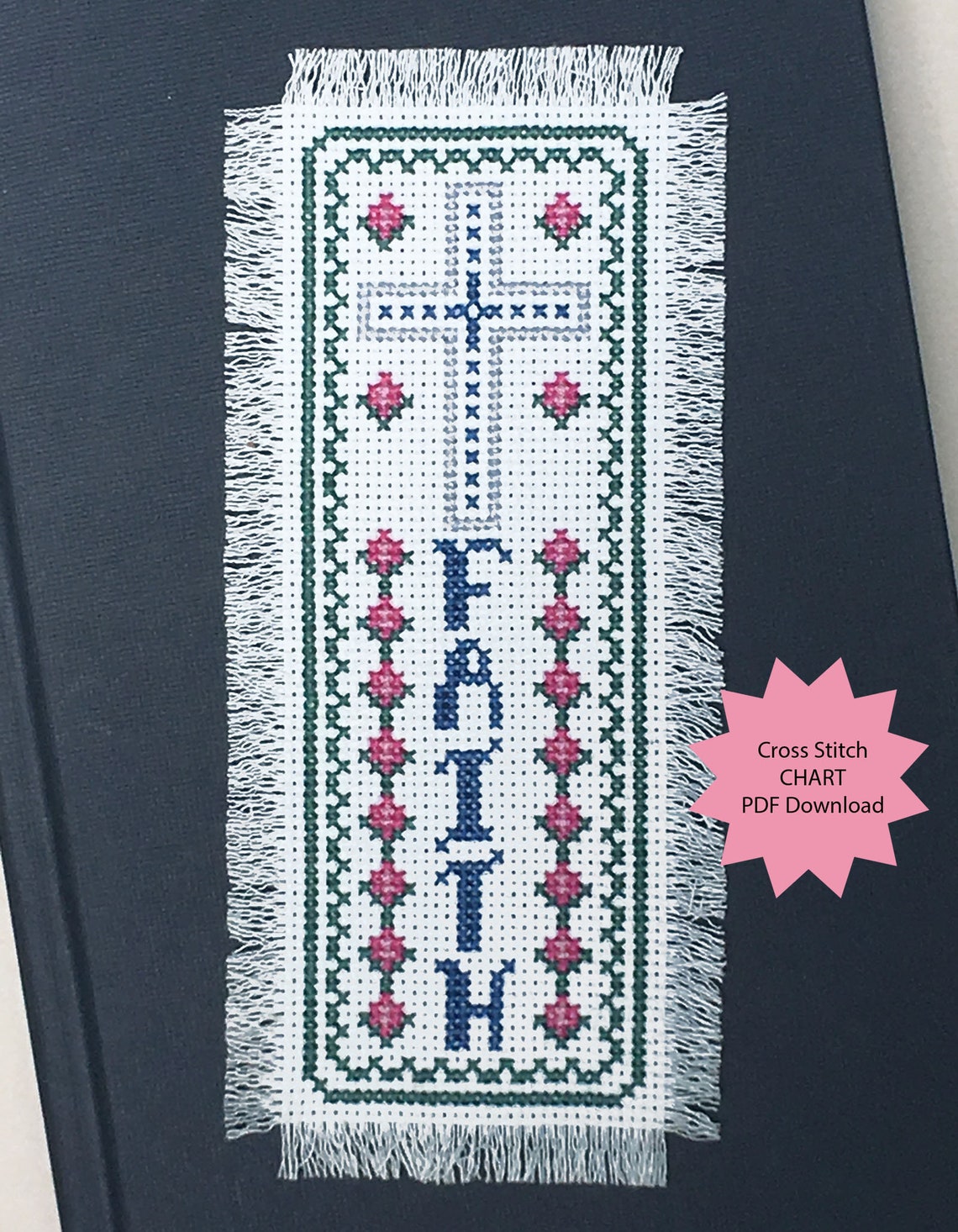 Bible Faith Bookmarks Counted Cross Stitch Charts, Religious 14 Count ...