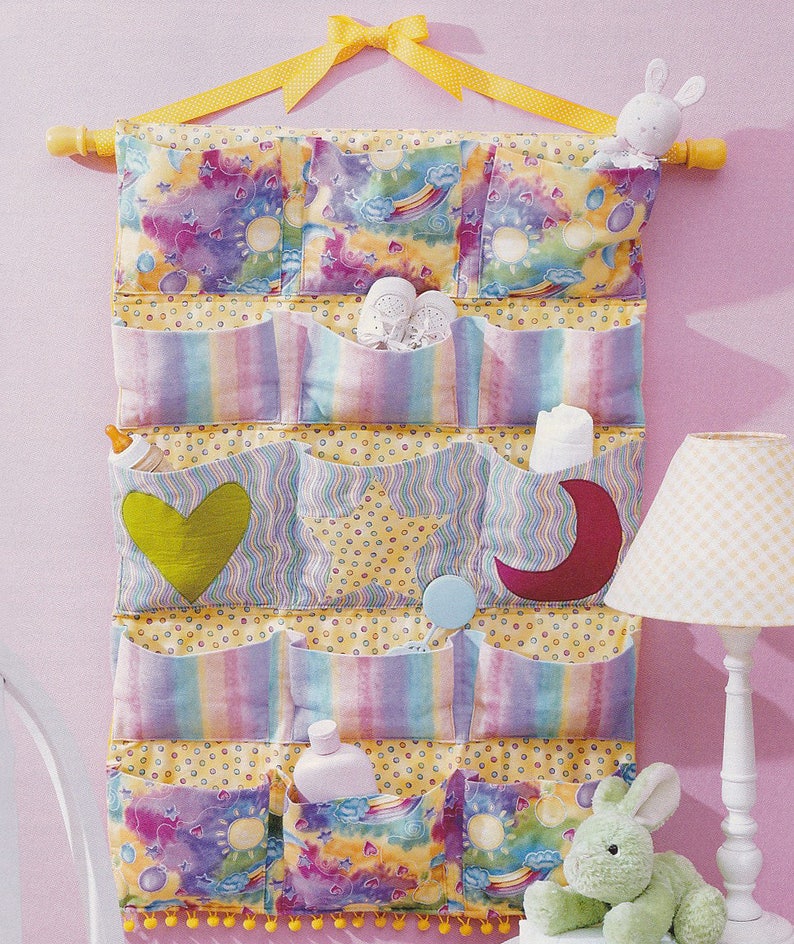 Baby Nursery Wall Pockets Organizer Sewing Patern - INSTANT DOWNLOAD - Etsy