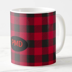 White and Black Buffalo Plaid Monogram Initials Name - Etsy