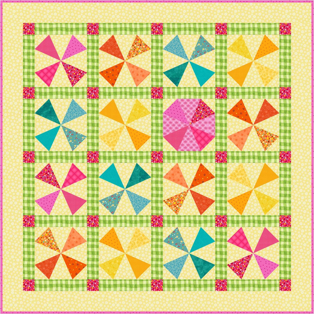 Blooms All Around Quilt Pattern - INSTANT DOWNLOAD - Etsy