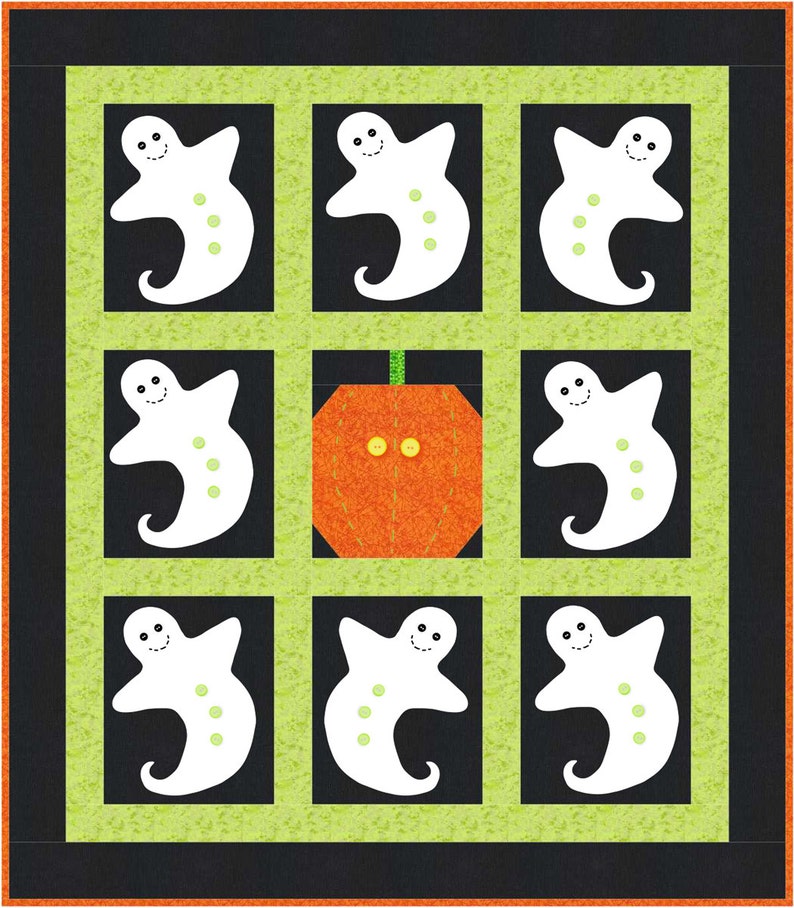 Spooky Ghosts Quilt Pattern - INSTANT DOWNLOAD - Etsy