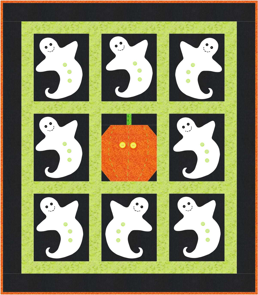 Spooky Ghosts Quilt Pattern - INSTANT DOWNLOAD - Etsy