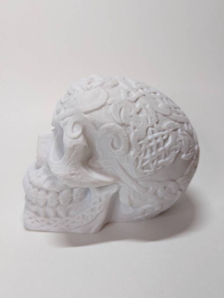 Kapala Carved Skull, 3d Printed, Skull Art, Skull Sculpture, Replica - Etsy