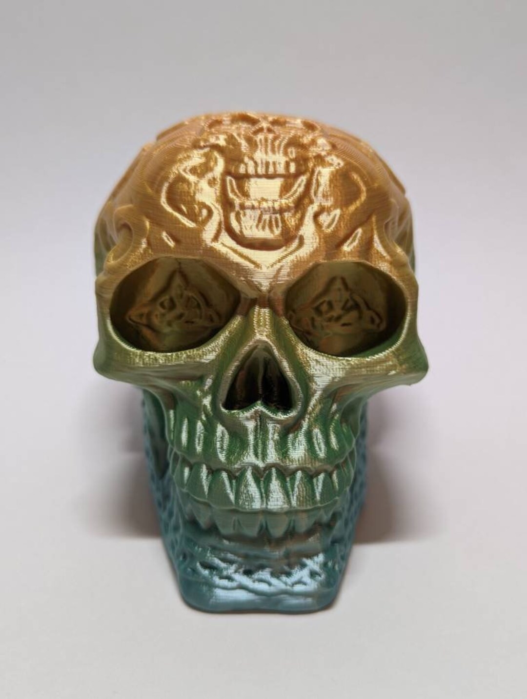 Kapala Carved Skull, 3d Printed, Skull Art, Skull Sculpture, Replica - Etsy