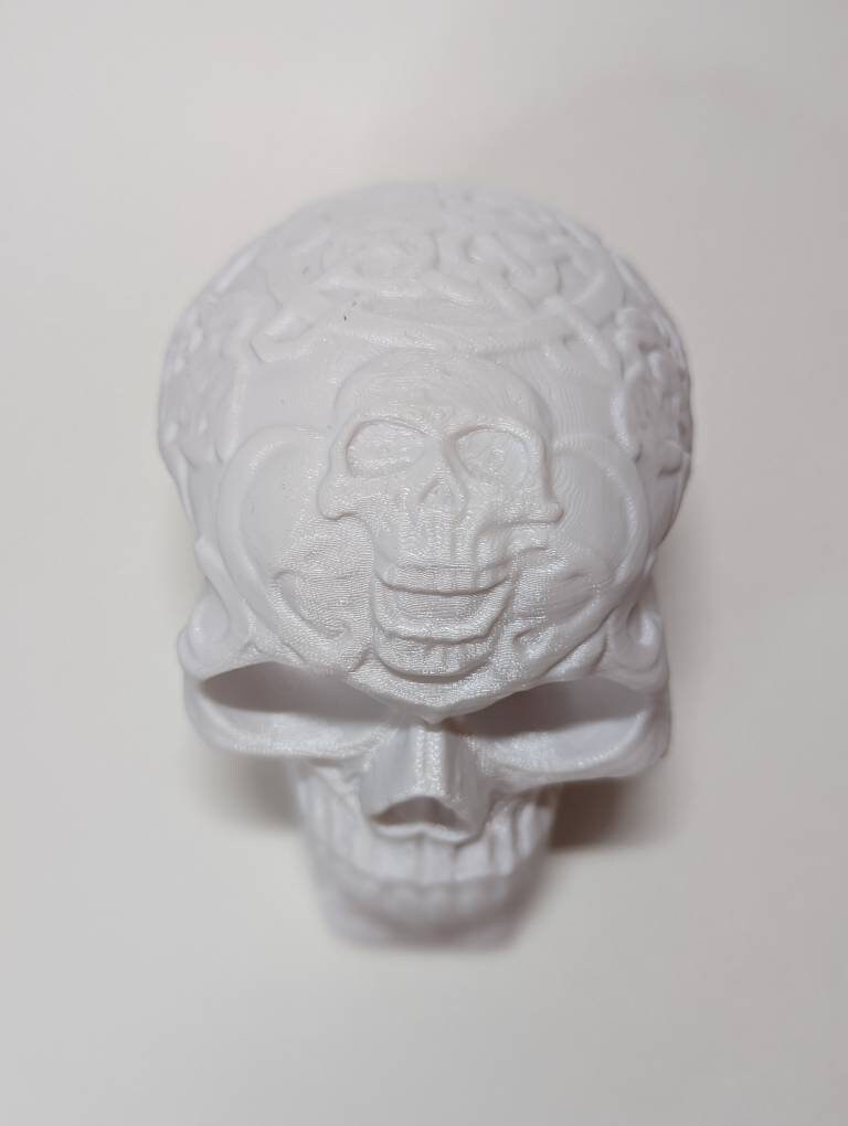 Kapala Carved Skull, 3d Printed, Skull Art, Skull Sculpture, Replica - Etsy