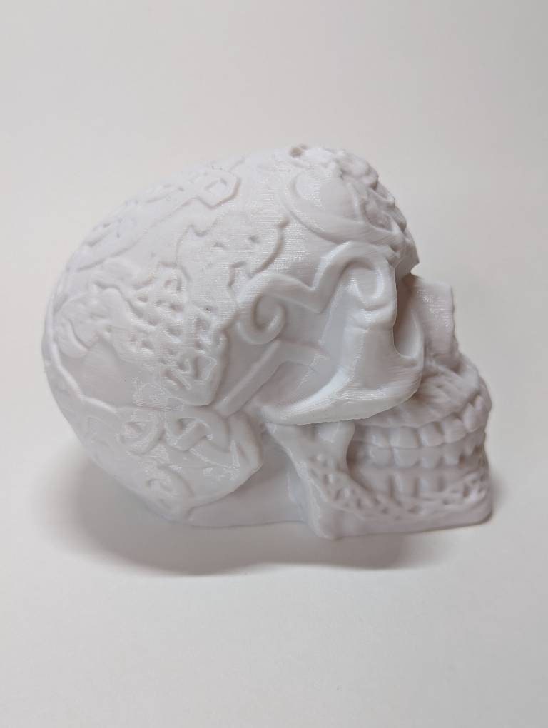 Kapala Carved Skull, 3d Printed, Skull Art, Skull Sculpture, Replica - Etsy