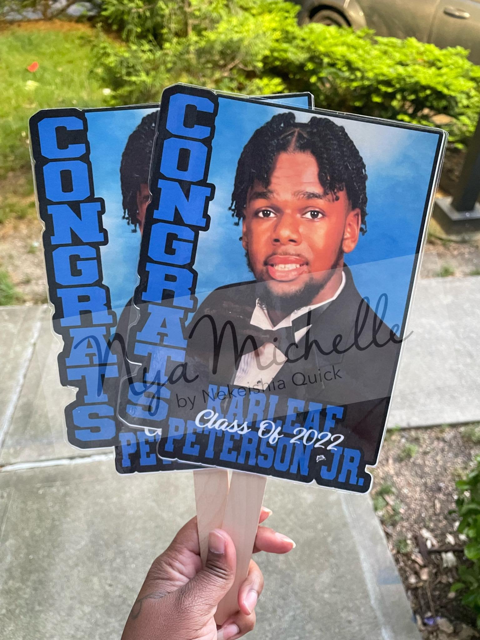Graduation Hand Fans - 2023-2024 Grads - Custom Grad Fans - High School ...