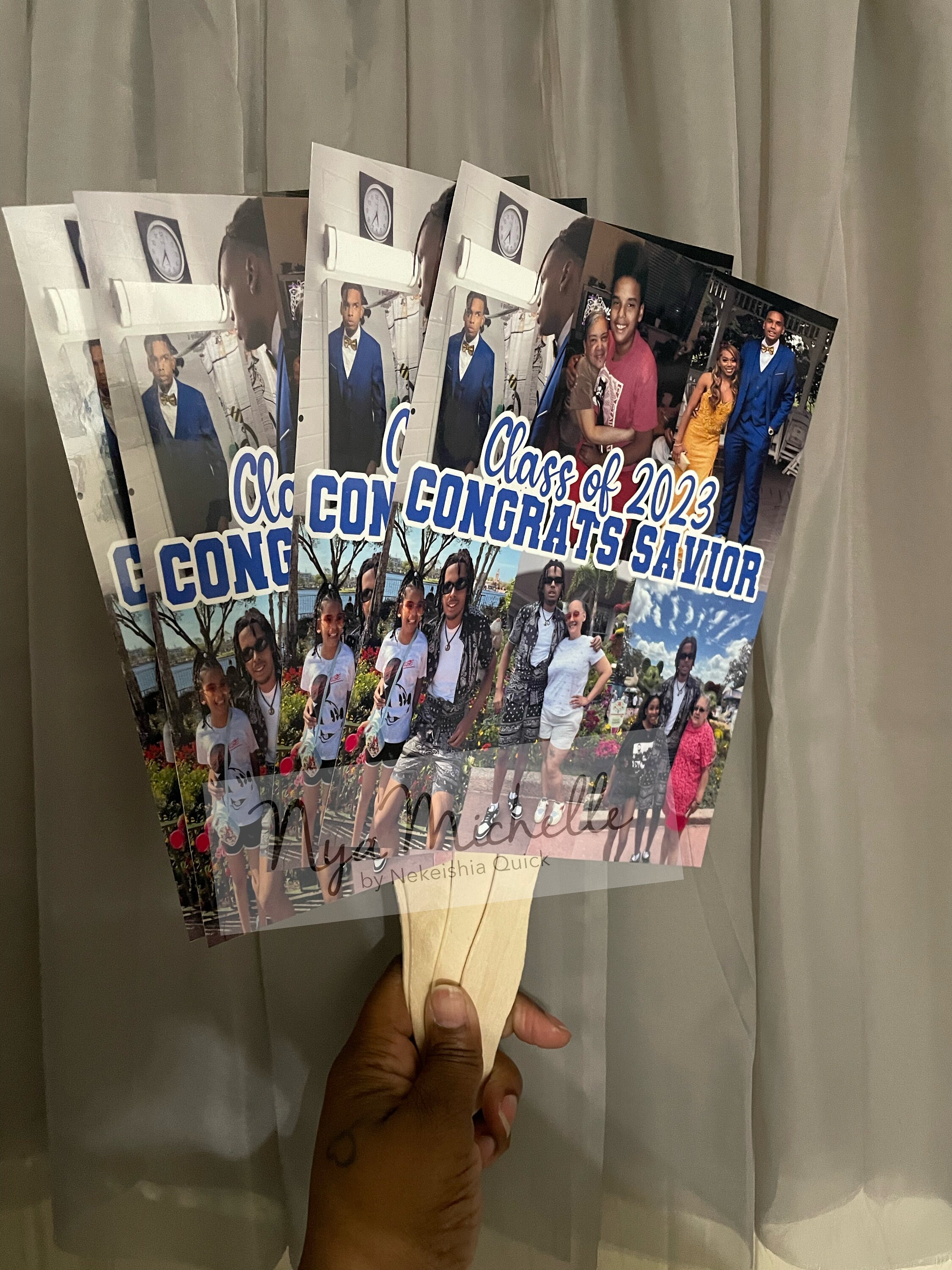 Graduation Hand Fans 2023-2024 Grads Custom Grad Fans High School Grad ...