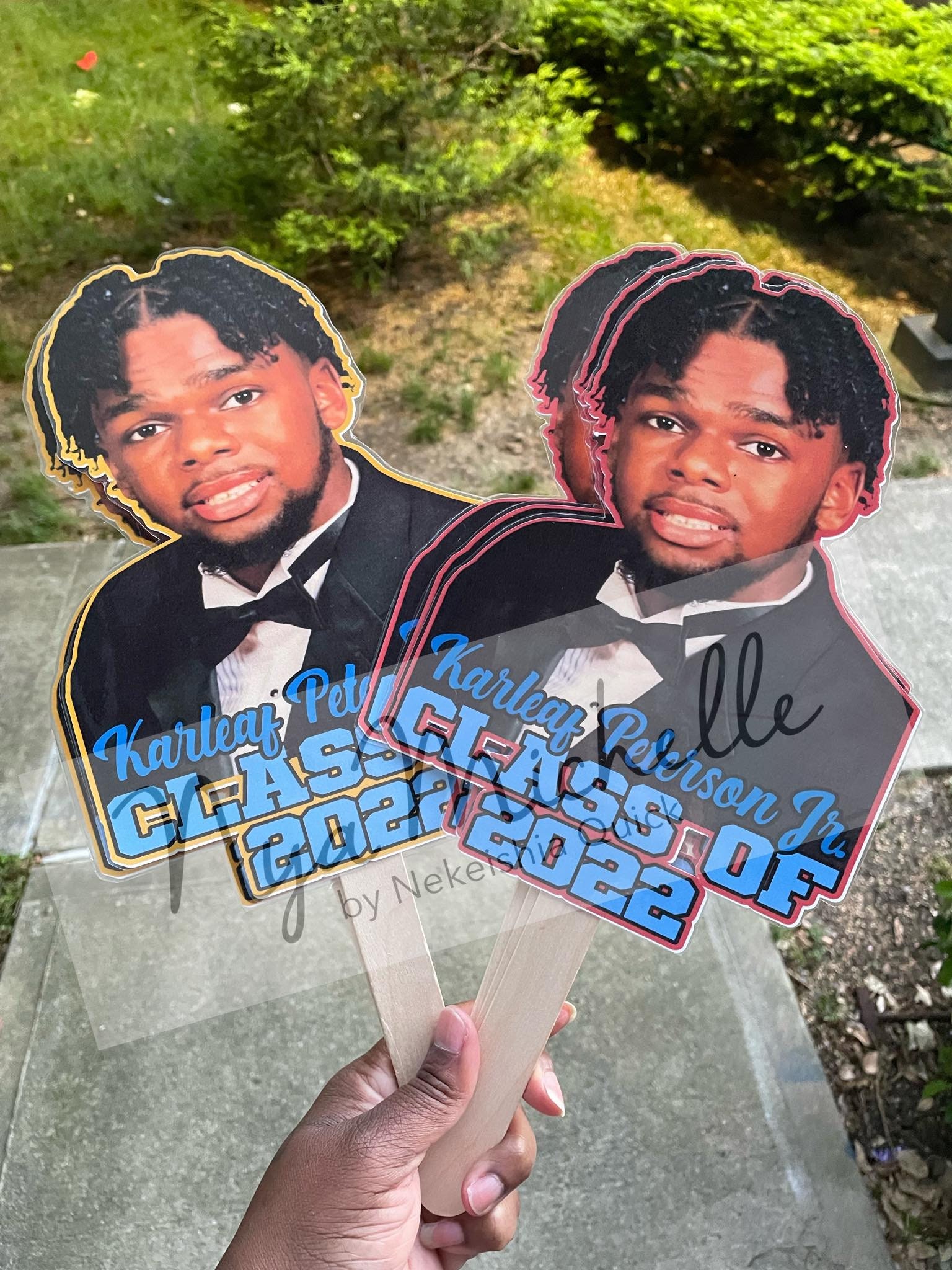 Graduation Hand Fans - 2023-2024 Grads - Custom Grad Fans - High School ...
