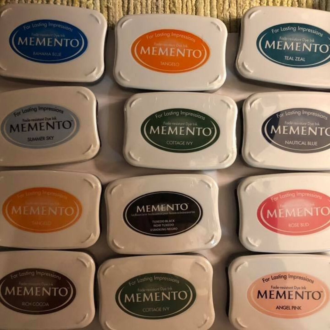 Memento Dye Ink Pads, 12 Superior Quality Dye Ink Pads, New and Sealed ...