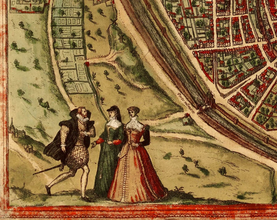 Old Map of Paris 1572 Map of Paris Old Map of Paris - Etsy