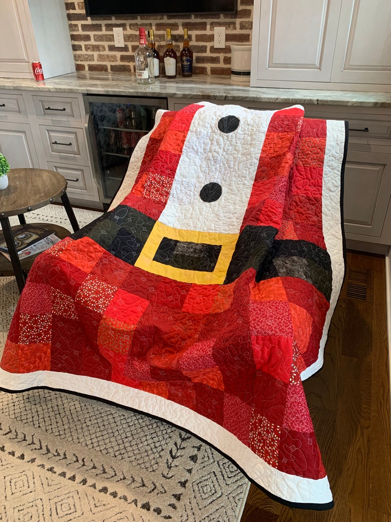 Santa’s Coat With Buttons Quilt Pattern Paper Pattern - Etsy