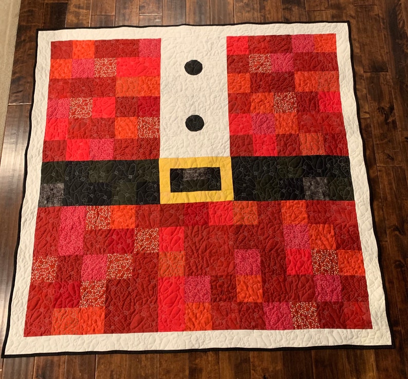 Santa’s Coat With Buttons Quilt Pattern Paper Pattern - Etsy