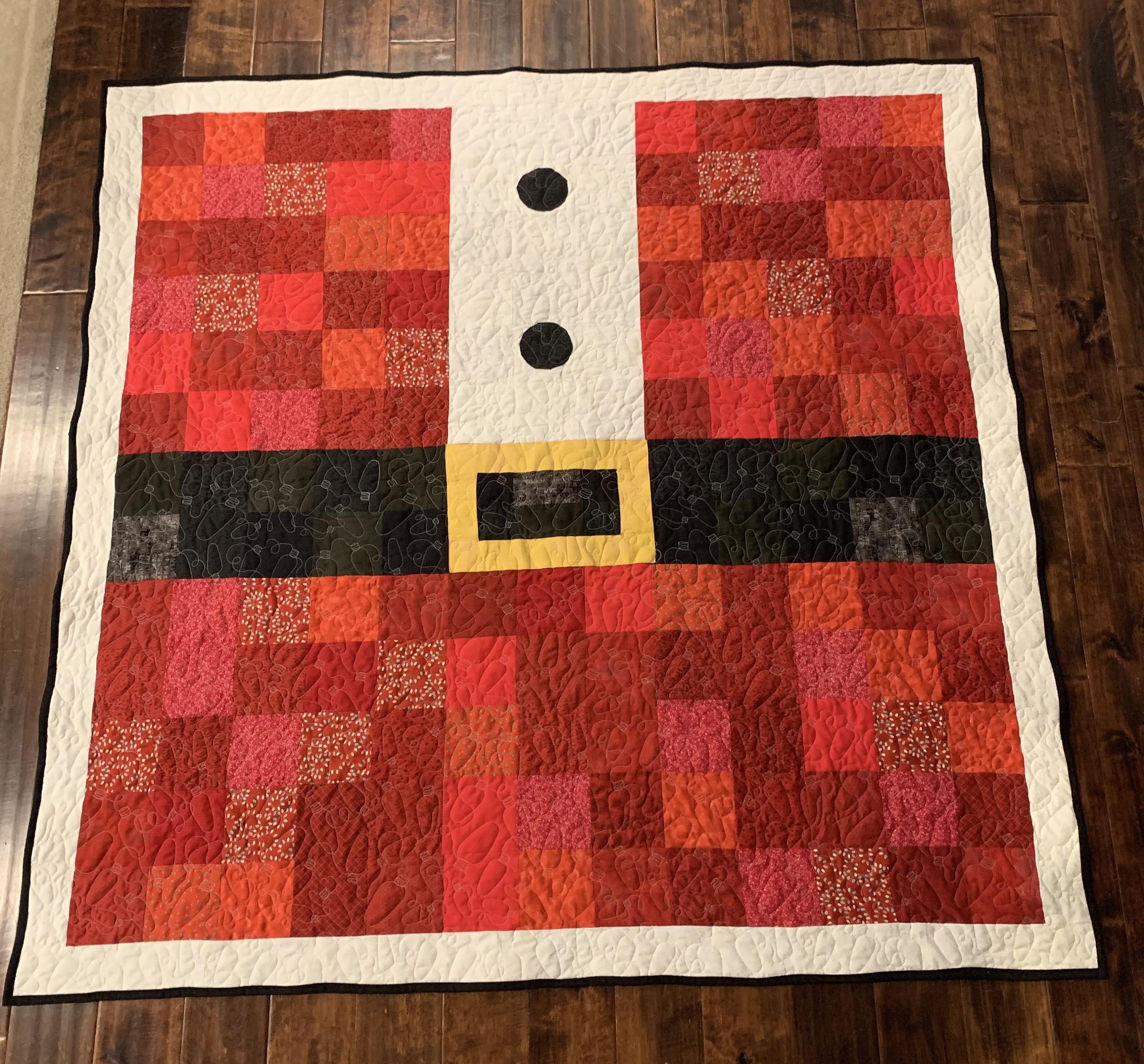 Santa’s Coat With Buttons Quilt Pattern Paper Pattern - Etsy