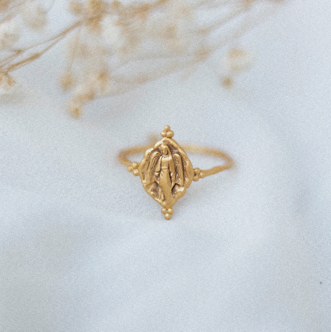 You Are Loved Ring | Mother Mary Ring - Etsy
