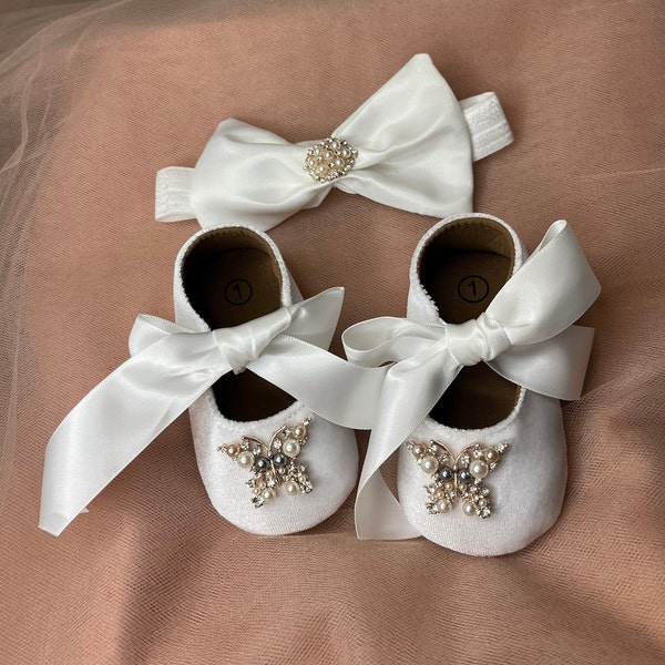 White Baby Shoes - Etsy
