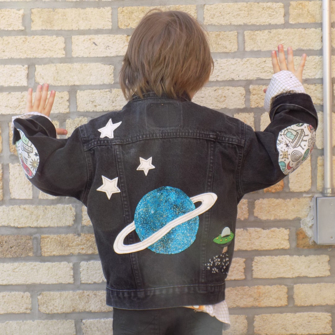 Kids Denim Jacket, Jacket With Patches, Toddler Jacket, Custom Kids ...