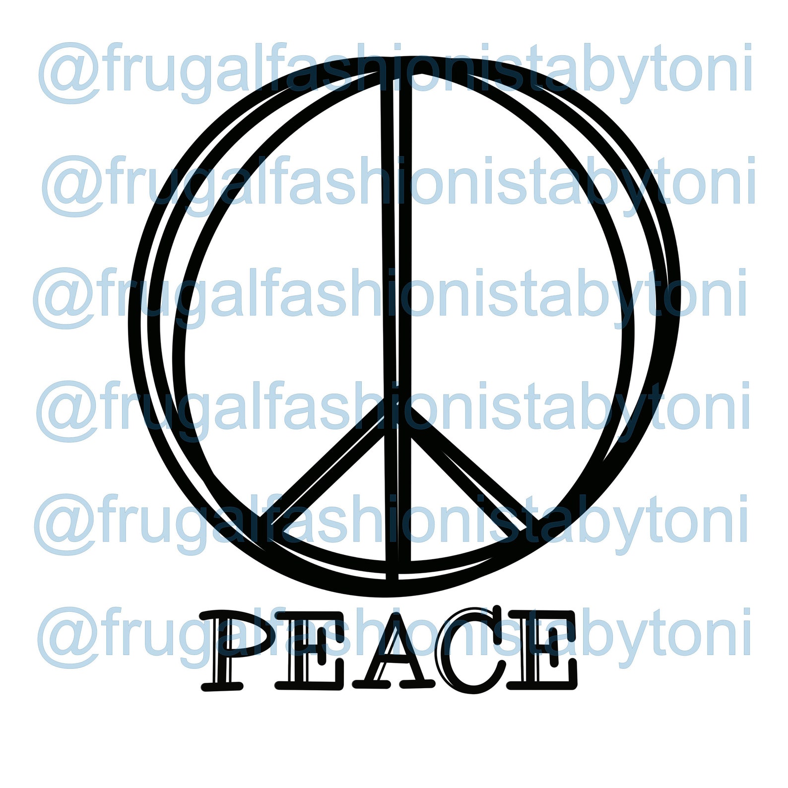 Hand Drawn Peace Sign Digital File JPG, PNG SVG - Etsy