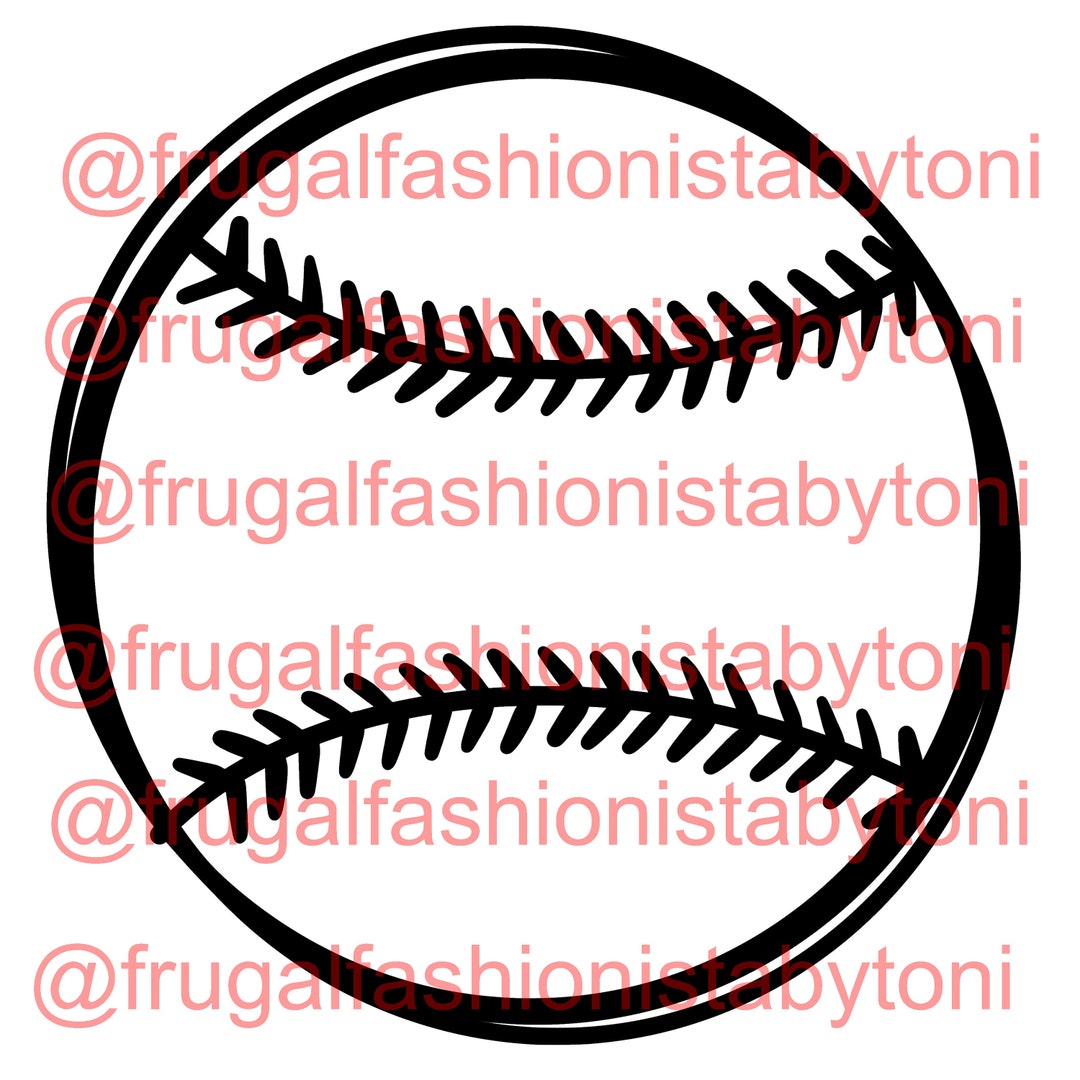 Hand Drawn Baseball PNG, SVG and JPG Perfect for Decals, Vinyl Etc - Etsy