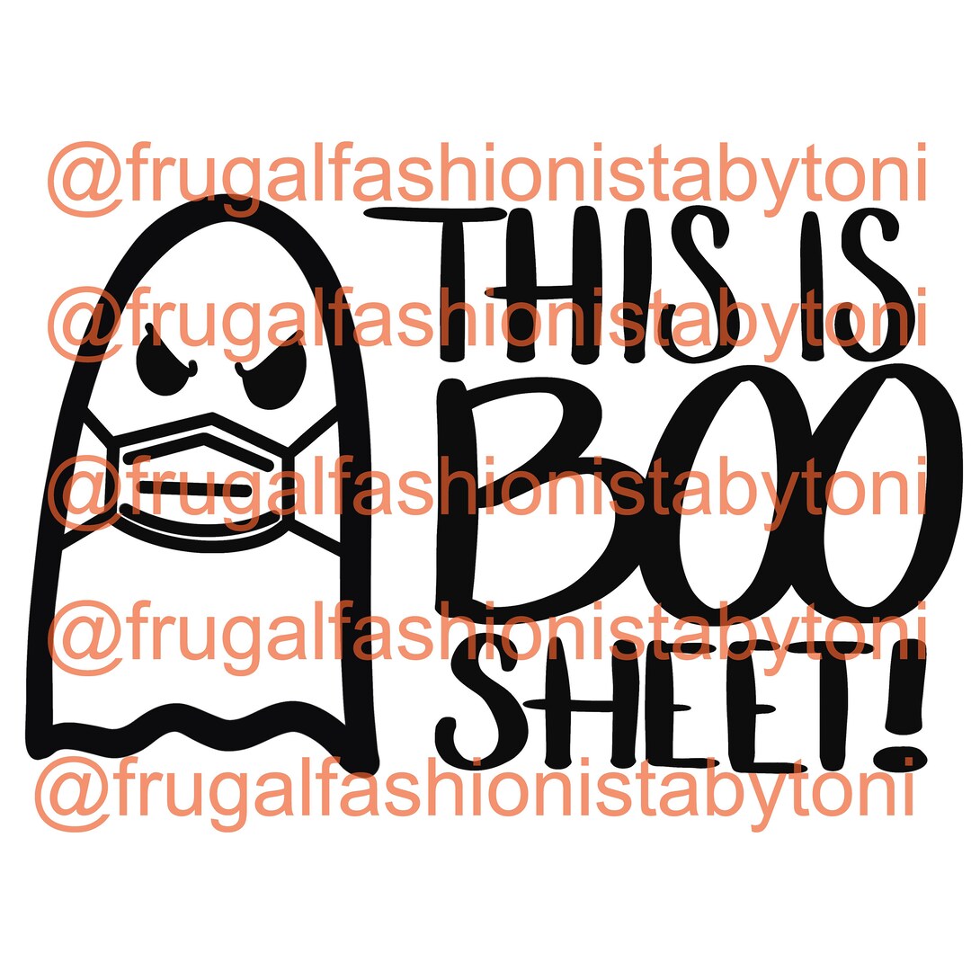 This is Boo Sheet Masked Hand Drawn Digital File JPG, PNG, SVG - Etsy