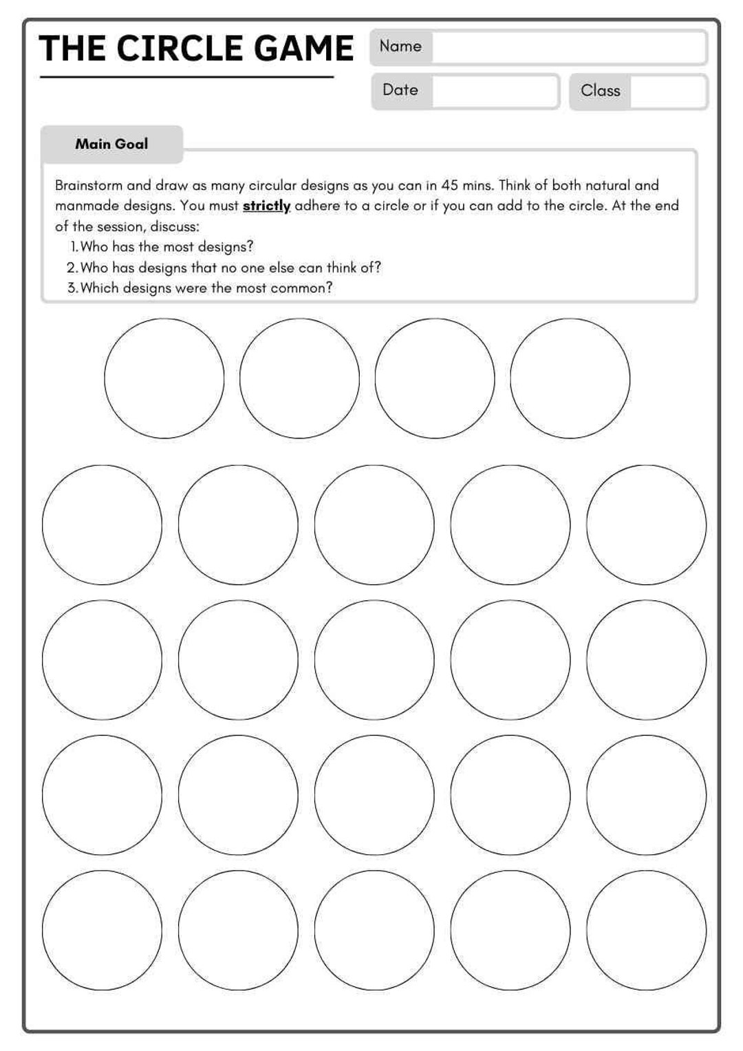 Art Worksheet - Etsy