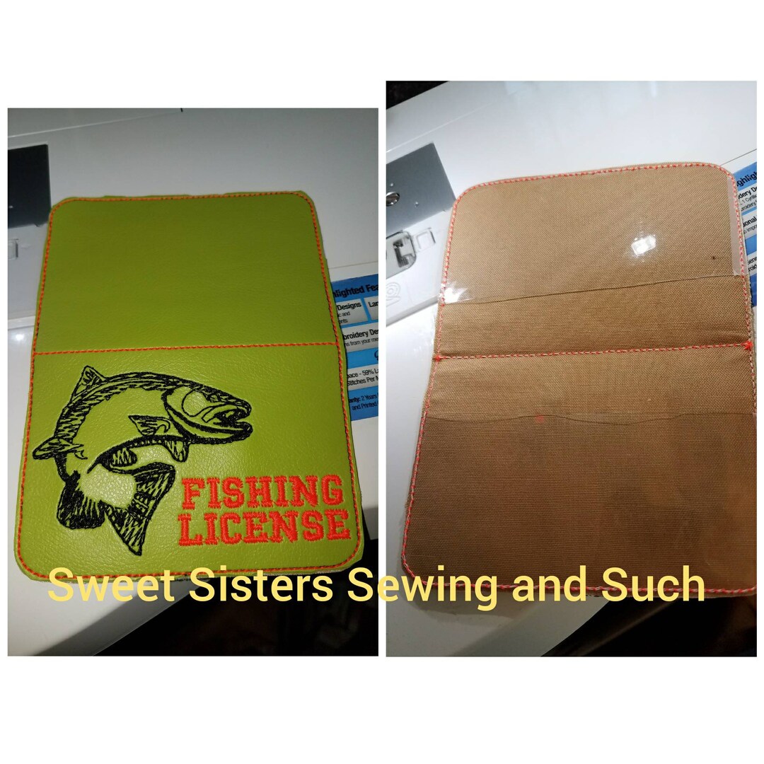 Fishing License Wallet - Etsy